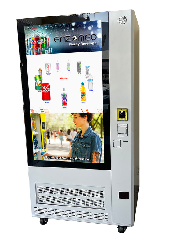 Enzo Vending 55" Touchscreen Slushy & Cold Beverage Vending Machine